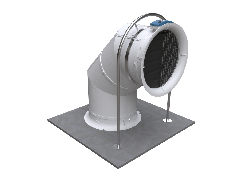 DA 24/DA 32 pit fan for deep-pitted barns